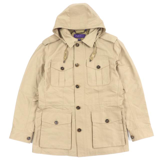 極美品▼ラルフローレンパープルレーベル 16020107410 MNPLOTW Hartridge 4ポケットジャケット WZIP マウンテンパーカー S 正規品 メンズ