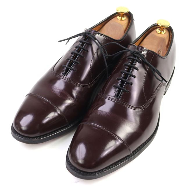 【ドンドン見直し】美品○AllenEdmonds アレンエドモンズ PARK AVENUE レザー ストレートチップ レザーシューズ 9C