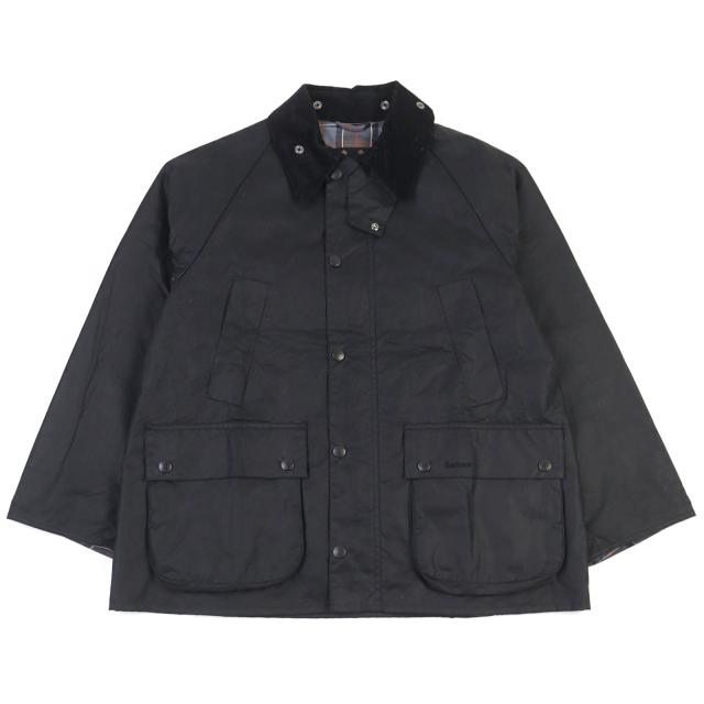 美品○Barbour バブアー 24AW 242MWX1679 BEDALE OS オーバーサイズ 裏地チェック柄 ラグラン オイルド ワックスジャケット 38 正規品