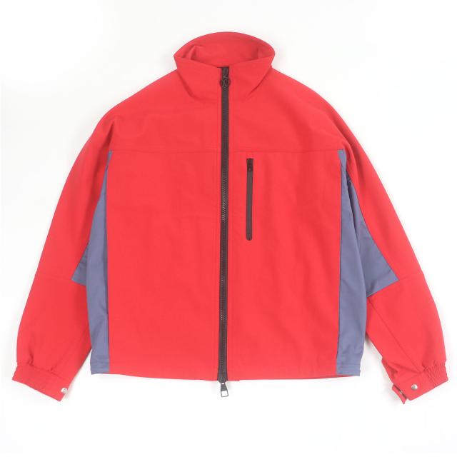 美品□LOUIS VUITTON ルイヴィトン LVサークルロゴZIP ナイロンブルゾン マウンテンパーカー レッド グレー 46 イタリア製 正規品 メンズ