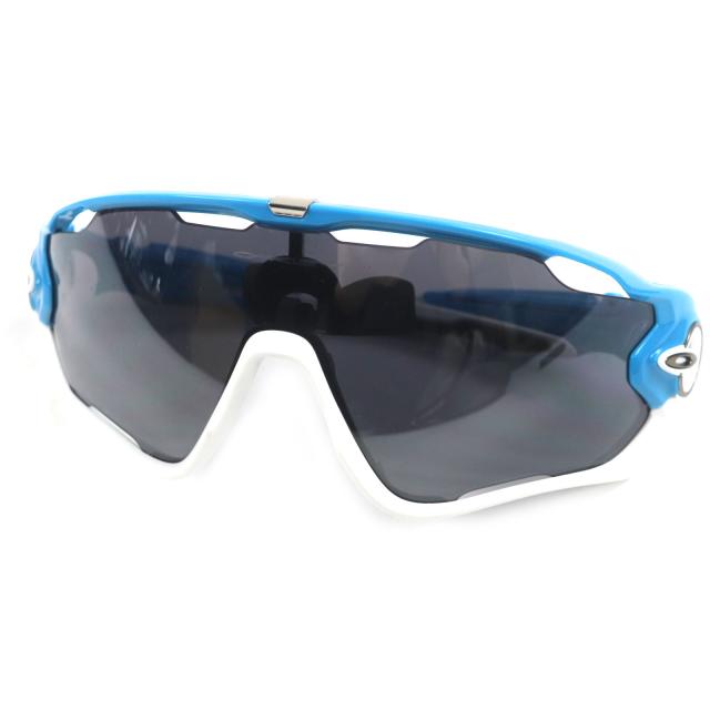 良品▼OAKLEY オークリー JAW BREAKER ジョウブレイカー スポーツ サイクリング アイウェア サングラス ブルー ホワイト メンズ