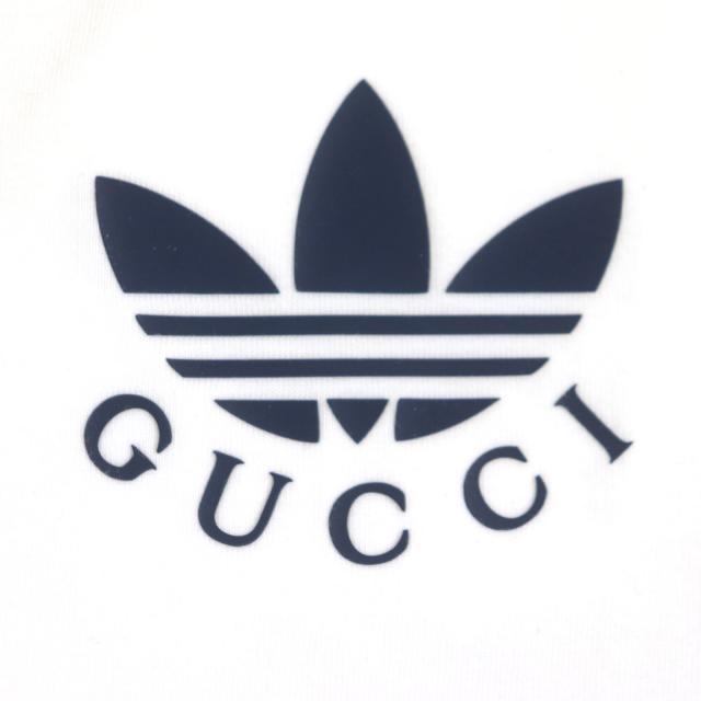 極美品▽GUCCI グッチ adidas アディダス 702950 カチューシャ ロゴ