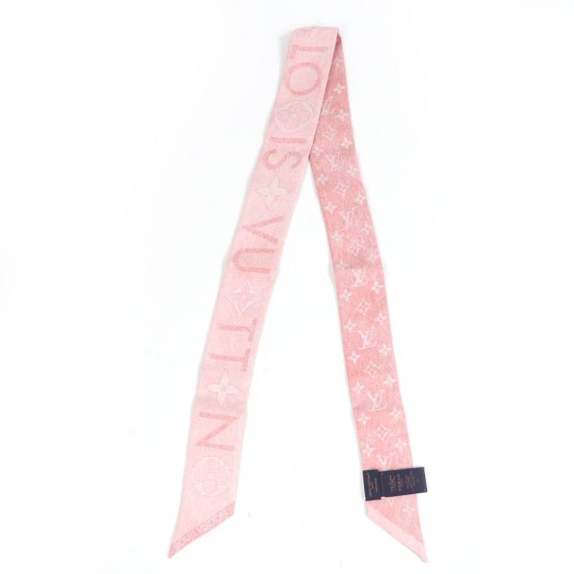 未使用品☆LOUIS VUITTON ルイヴィトン M96268 バンドーBB・モノグラム インフィニティ シルク100％ ローズクレール スカーフ 正規品