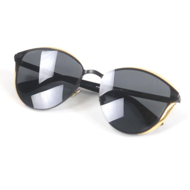 未使用品□クリスチャンディオール Dior Murmure EDITION LIMITEE サングラス ブラック ゴールド 　62□16-140 箱・ケース付き 日本製