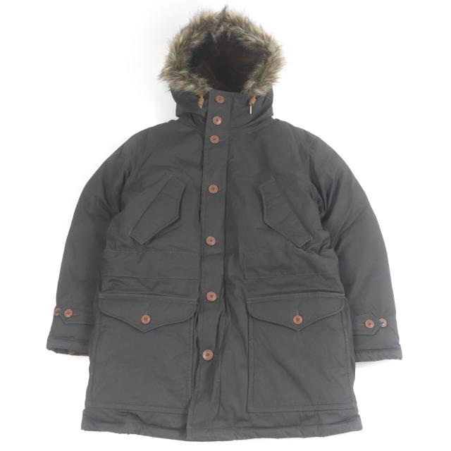 未使用品□RRL ダブルアールエル ラルフローレン オイルクロス 中綿入り パテッドジャケット チャコール M 正規品 メンズ 定価201300円