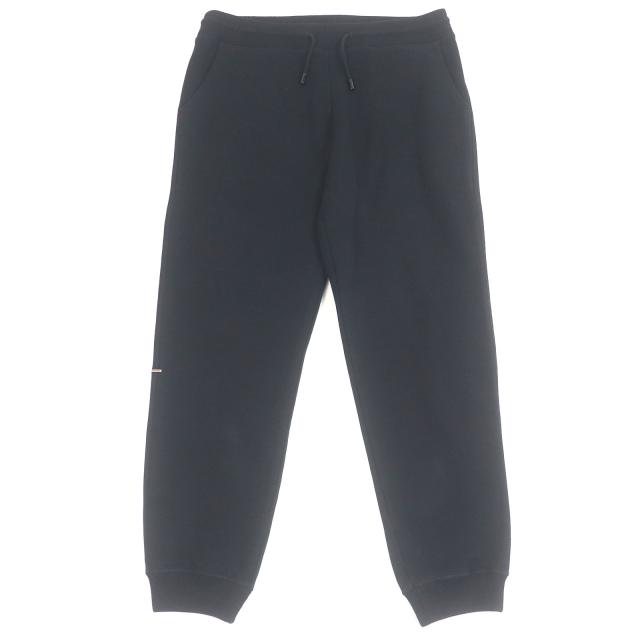 美品□LOUIS VUITTON ルイヴィトン 22AW ステープルズエディション ロゴプレートスウェットパンツ ブラックL イタリア製 正規品 メンズ