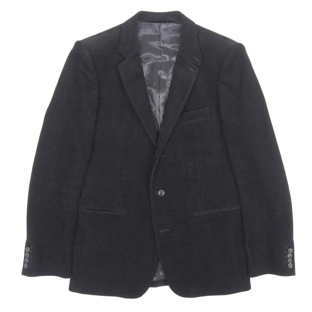 極美品▲NUMBER(N)INE ナンバーナイン コットン100％ コーデュロイ シングル テーラードジャケット ブラック 3 日本製 メンズ