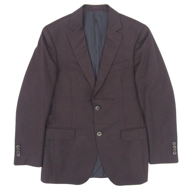 極美品▲Salvatore Ferragamo サルヴァトーレフェラガモ カシミヤ シルク混 シングル テーラードジャケット ブラウン 46　正規品 メンズ