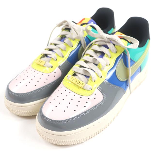 未使用品▼UNDEFEATED NIKE アンディフィーテッド ナイキ DV5255-001 AIR FORCE 1 LOW Multi Patent レザースニーカー 26 箱付き メンズ
