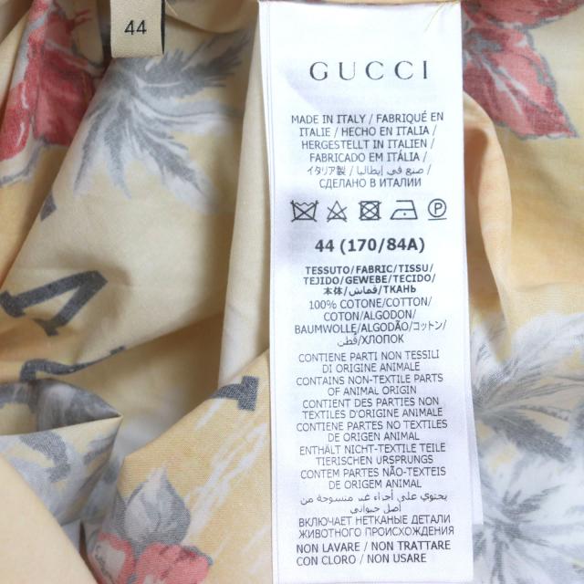 未使用品▽GUCCI グッチ 22AW 694124 コットン ハイビスカス ショート