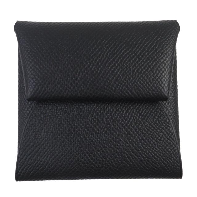 未使用品△HERMES エルメス バスティア ヴォーエプソン 小銭入れ ケース ブラック W刻印 箱付 フランス製 レディース 大人気