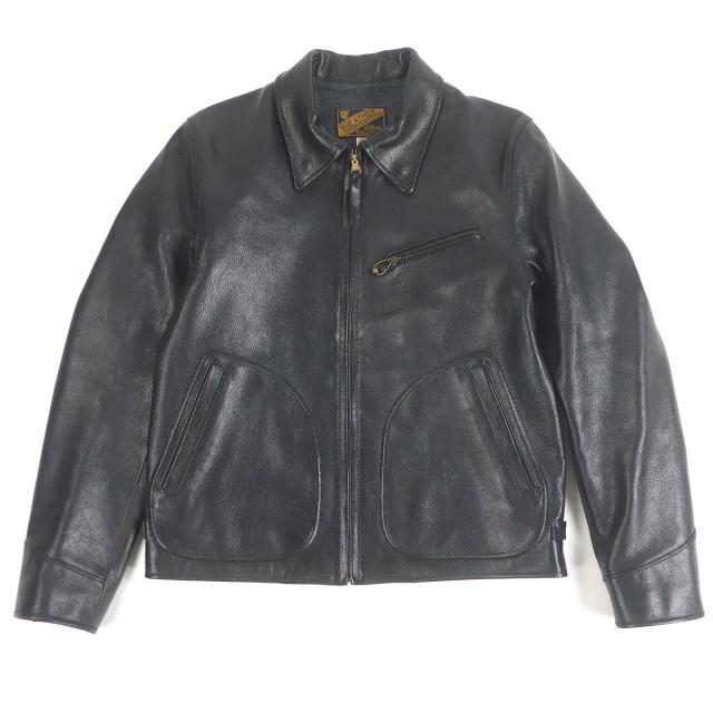 極美品□Y’2 LEATHER ワイツーレザー GR-45 GOAT SKIN SPORTS JKT ゴートスキン レザージャケット ブラック 38 日本製 正規品 メンズ