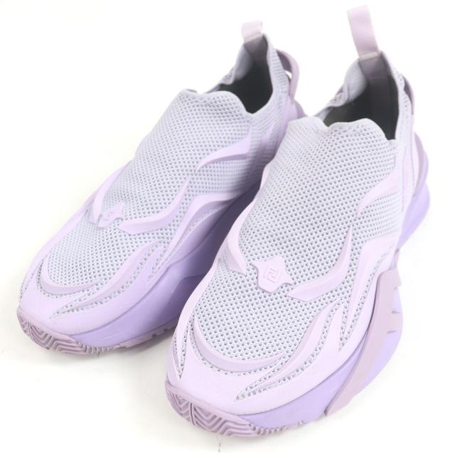 【ドンドン見直し】美品□FENDI フェンディ FLOW 7E1583 メッシュ ローカットスニーカー ランニングシューズ パープル 42 イタリア製