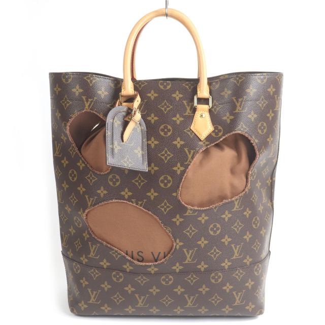 美品□LOUIS VUITTON ルイヴィトン 川久保玲 コムデギャルソン M40279 バッグ ウィズ ホールズ モノグラムキャンバス ハンドバッグ 仏製