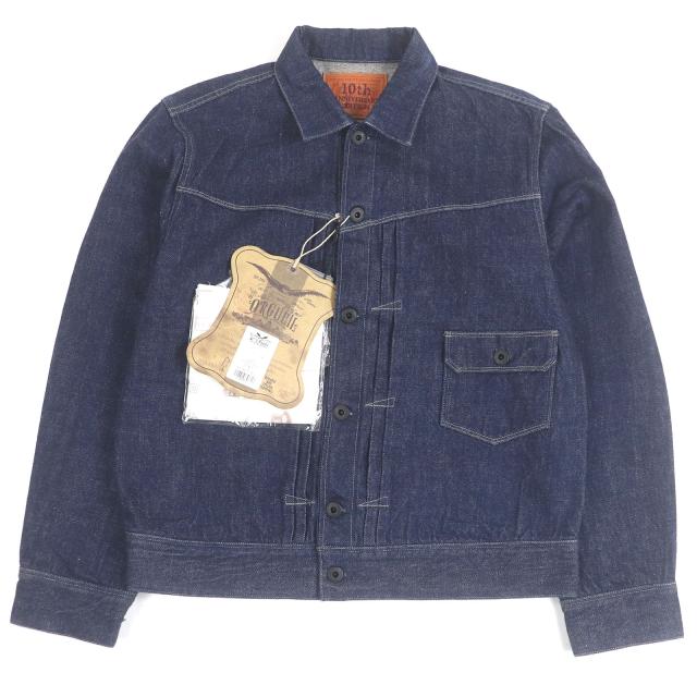 未使用品□ORGUEIL オルゲイユ OR-4237 10周年記念モデル デニムジャケット ジージャン カバーオール インディゴブルー 38 日本製 メンズ
