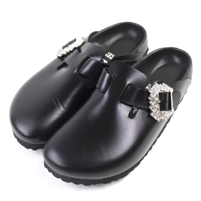 中古】ワイズ Y's レザー ダブルモンクストラップ サンダル 5(27cm相当