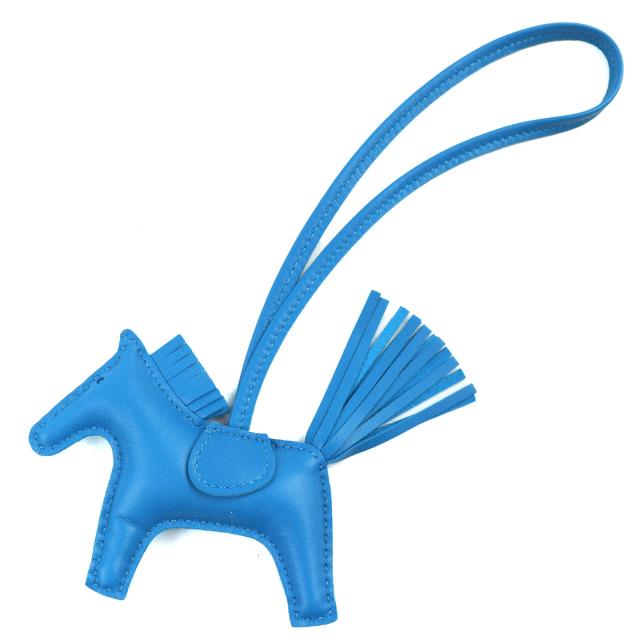 未使用品△HERMES エルメス ロデオチャームPM アニョーミロ ソーブルーザンジバル 馬 バッグチャーム U刻印 箱付 仏製 レディース