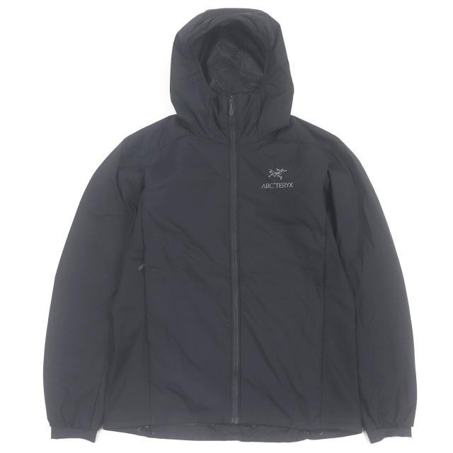 極美品□ARC’TERYX アークテリクス X000007487 Atom Hoody 中綿入り フーデッド マウンテンパーカー ブルゾン S ブラック 正規品 メンズ