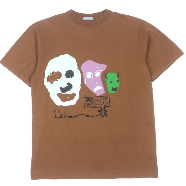 極美品▼DIOR Cactus Jack Travis Scott ディオールオム カクタスジャック トラヴィススコット 283J641B0677 半袖Ｔシャツ M 正規品