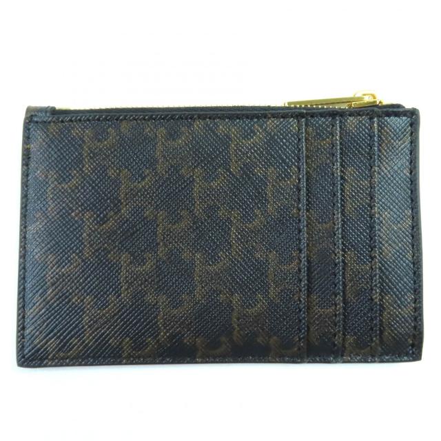 未使用品◇CELINE セリーヌ ラムスキン トリオンフキャンバス フラグメントケース パスケース ジップ付き カードケース 箱・袋付 伊製 未使用品◇CELINE セリーヌ ラムスキン トリオンフキャンバス