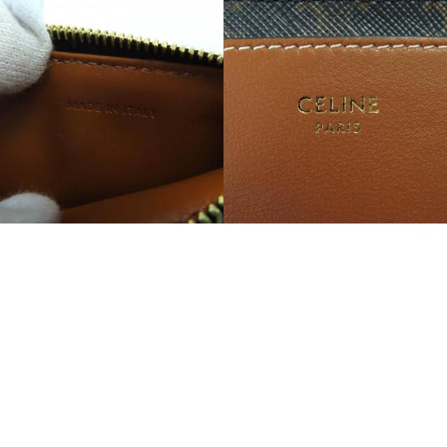 未使用品◇CELINE セリーヌ ラムスキン トリオンフキャンバス