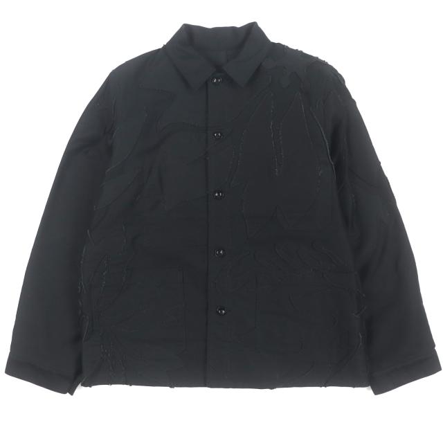 極美品▼Sacai サカイ 24SS 24-03304M Moleskin Embroidered Patch Jacket モールスキンエンブロイダリージャケット 3 正規品 メンズ