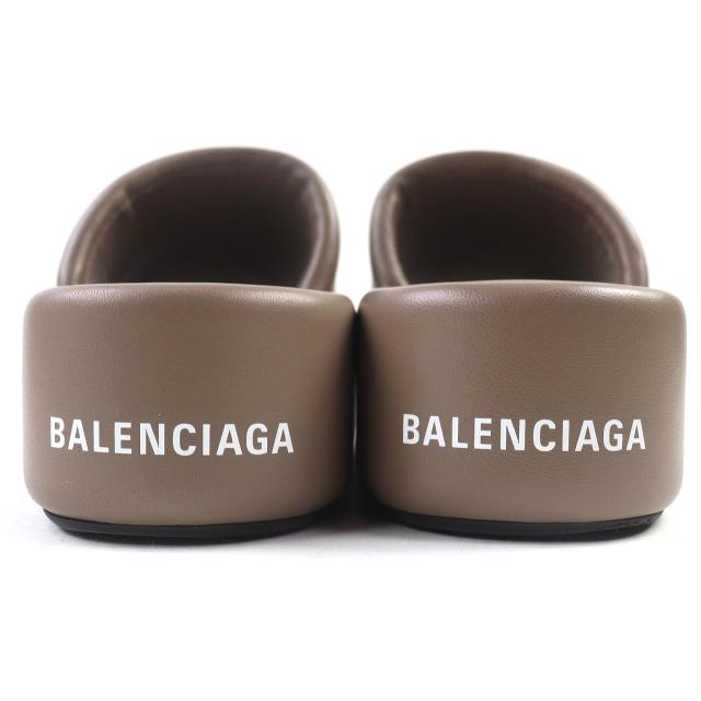 極美品△BALENCIAGA バレンシアガ 656960 レザー ロゴ