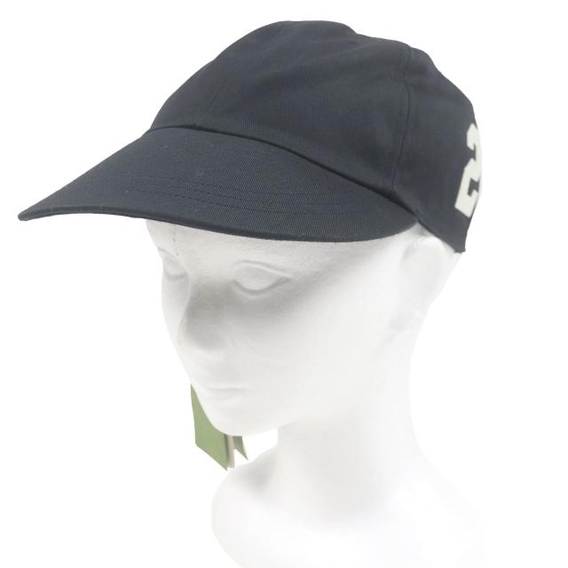 未使用品□GUCCI グッチ 23AW 751400 ロゴワッペン ゴム入り ベースボールキャップ ブラック L/59cm 保存袋付き イタリア製 正規品