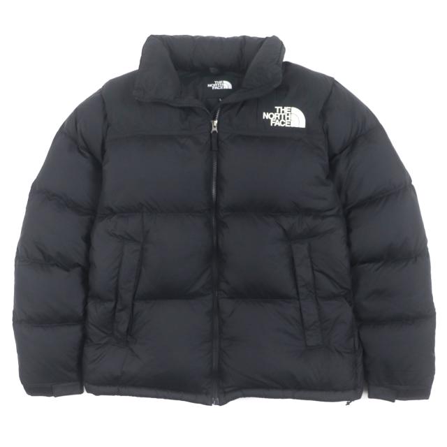 美品▼THE NORTH FACE ザ・ノースフェイス ND92335 Nuptse Jacket ヌプシ ロゴ刺繍 フード入り WZIPUP ダウンジャケット L 正規品 メンズ