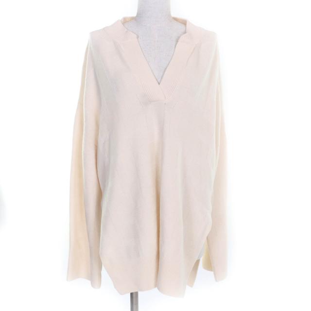 極美品★HERMES エルメス 22AW 2H2623DA ウール100％ Hジャガード スキッパー ニットチュニック アイボリー 38 イタリア製 正規品