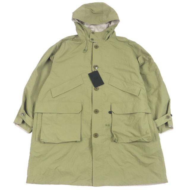 未使用品□DAIWA PIER39 ダイワピア39 BJ-27023 TECH MIL REVERSIBLE OVERCOAT リバーシブル フーデッド モッズコート カーキ L 正規品