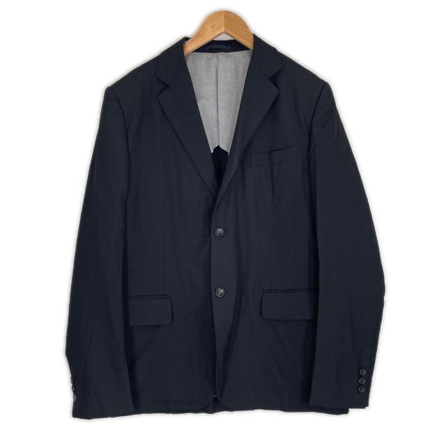 極美品▲COMME des GARCONS HOMME コムデギャルソンオム  製品洗い加工 ウールギャバジン テーラードジャケット ブラック M 日本製 メンズ