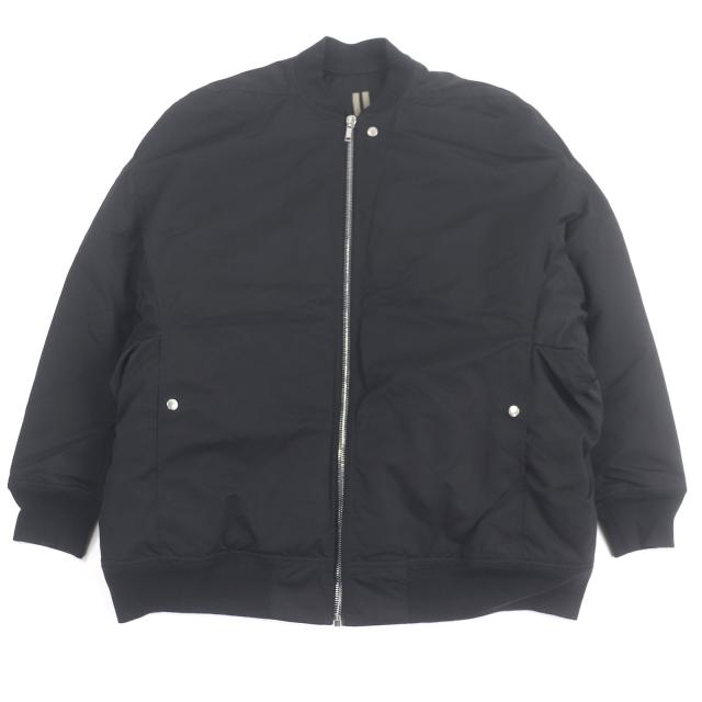 美品□RICK OWENS DRKSHDW リックオウエンス ダークシャドウ 22AW JUMBO FLIGHT 中綿 ボンバージャケット ブルゾン ブラック S メンズ