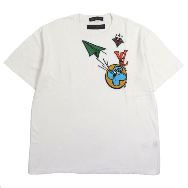 極美品▼LOUIS VUITTON ルイヴィトン 23SS HON97W モノグラムコミックス クルーネック ショートスリーブ 半袖Ｔシャツ 5L 正規品 メンズ