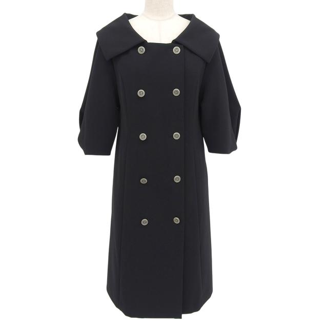 極美品▲DAISY LIN for FOXEY  デイジーリン フォー フォクシー 2022年製 06480 ドヌーヴ ダブルブレスト ワンピース 38 日本製 正規品