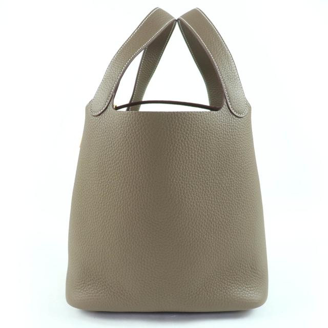 未使用品☆HERMES エルメス ピコタンロック MM22 トリヨンクレマンス エトゥープ ゴールド金具 ハンドバッグ K刻印 仏製 レディース