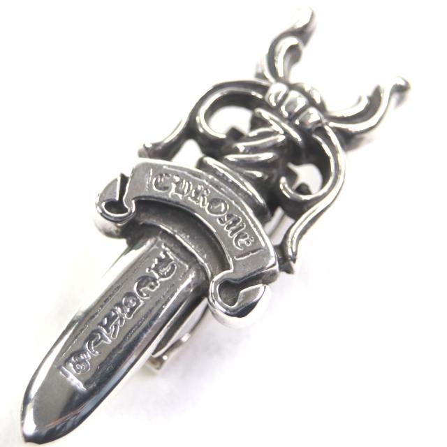 美品▼CHROME HEARTS クロムハーツ HAIR BAND2 DAGGER 925 2021年5月購入 ダガー ヘアゴム シルバー 重量10.96g メンズ レディース