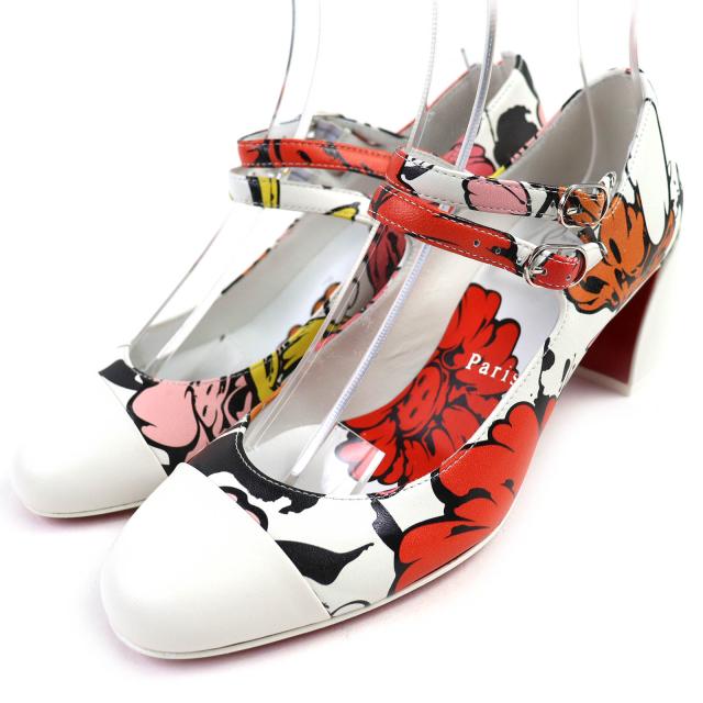 未使用品△CHRISTIAN LOUBOUTIN SHUN SUDO クリスチャン ルブタン シュン スドウ ミス ジェーン レザー パンプス 35.5 定価145200円 伊製