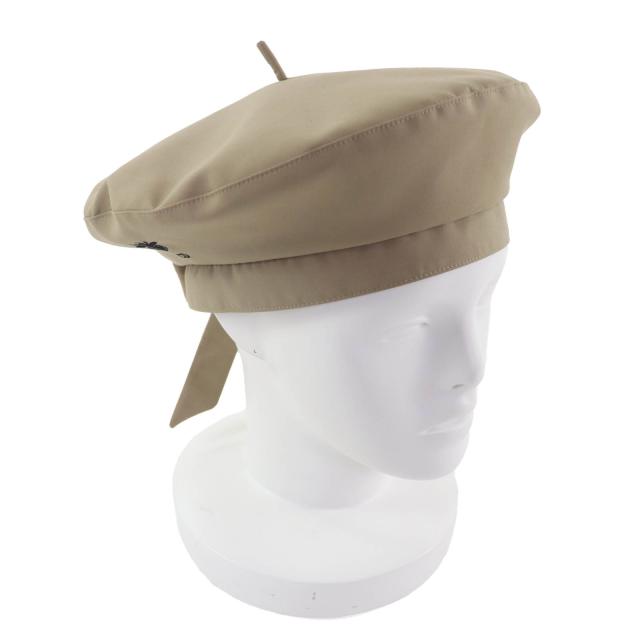 極美品◇Christian Dior クリスチャンディオール 35DAO910A130 裏地オブリーク柄 BEE刺繍 ベレー帽 58 箱付き 伊製 正規品 レディース