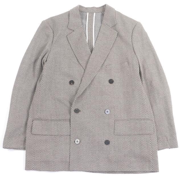 極美品□OVERCOAT オーバーコート 23SS S23J04-APHB Dropped Shoulder Double Breasted Jacket テーラードジャケット 茶 2 日本製 正規品