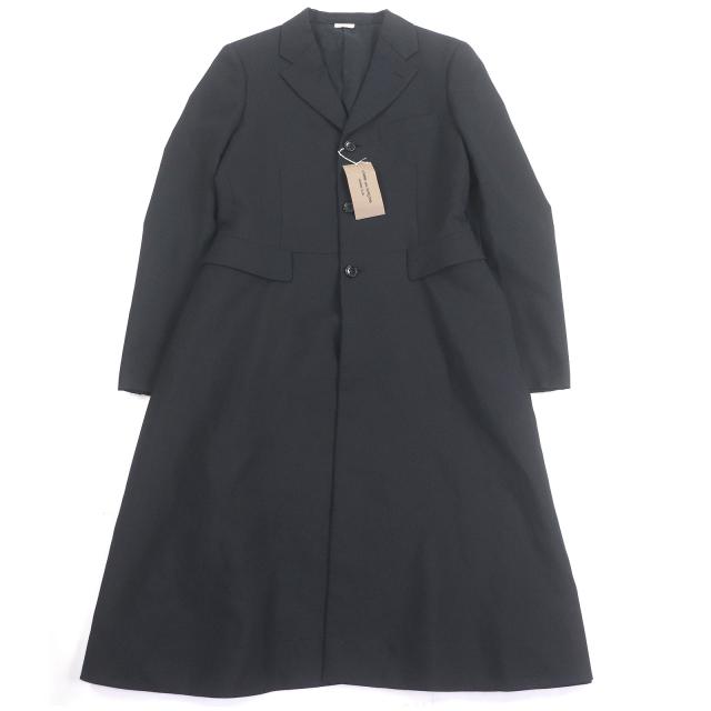 未使用品□コムデギャルソンオムプリュス 2022年製 PK-J003 ワイヤーコート チェスターコート ブラック S 日本製 正規品 定価215600円