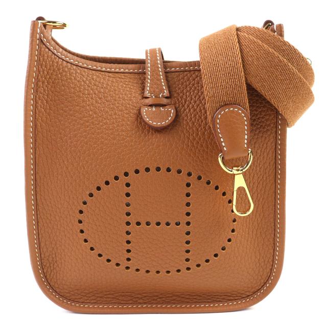 未使用品△HERMES エルメス エブリンTPM トリヨンクレマンス ゴールド ゴールド金具 ショートストラップ ショルダーバッグ K刻印 箱付き