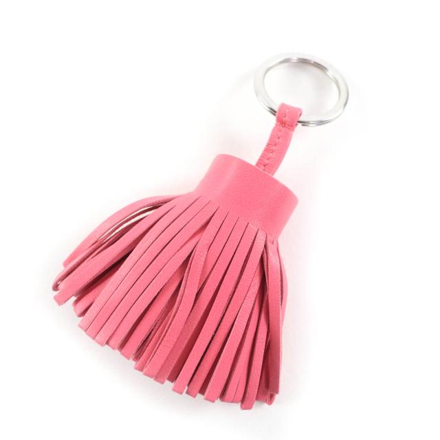 極美品☆HERMES エルメス カルメン アニョーミロ ローズアザレ シルバー金具 バッグチャーム キーホルダー 箱付き フランス製 レディース