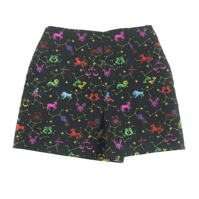 未使用品★Christian Dior クリスチャンディオール 241P13A7203 裏地シルク100％ ピクセル ゾディアック ショートパンツ 38 正規品