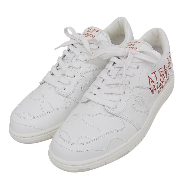 未使用品▲Valentino Garavani ヴァレンティノガラヴァーニ WY2S0E73 ATELIER SHOES 07 カモフラージュエディション レザースニーカー 43