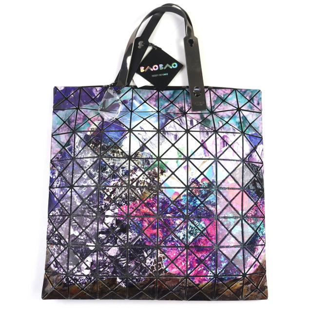 極美品△BAOBAO ISSEY MIYAKE バオバオ イッセイミヤケ BB51-AG551 LIMITED EDITION プリント トートバッグ マルチカラー 日本製 正規品