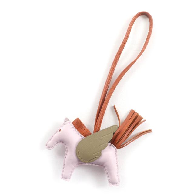 未使用品★エルメス ロデオチャーム ペガサスPM モーヴペール/パンデピス/ベージュマルファ アニョーミロ ヴォースイフト W刻印 箱付