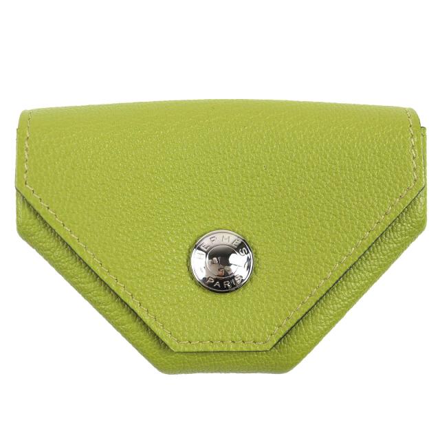 極美品△HERMES エルメス ルヴァンキャトル ル24 シェーブル ヴェールアニス(アニスグリーン) セリエボタン ケース □K刻印 箱付き