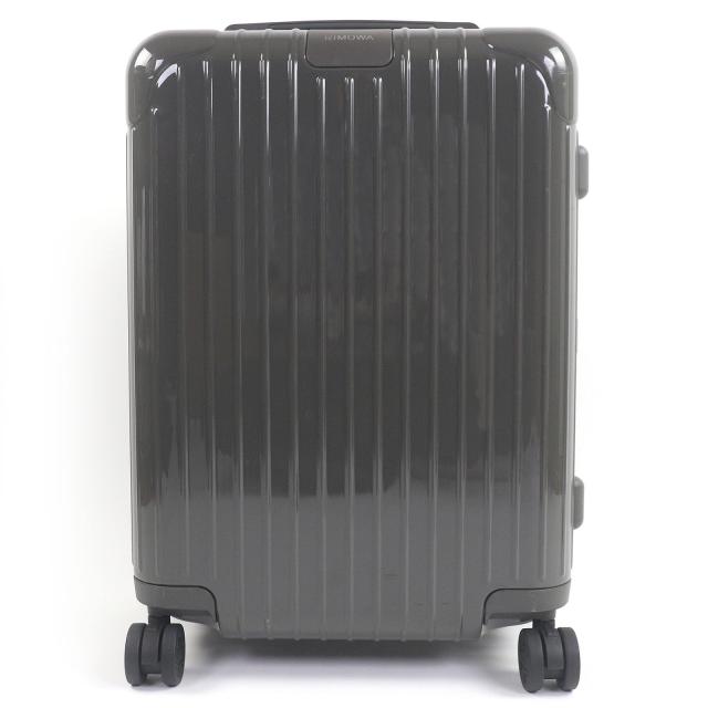 美品□RIMOWA リモワ 832.53.83 エッセンシャル キャビン ポリカーボネート TSAロック搭載 4輪 キャリーバッグ グレーグロス 36L 袋付き