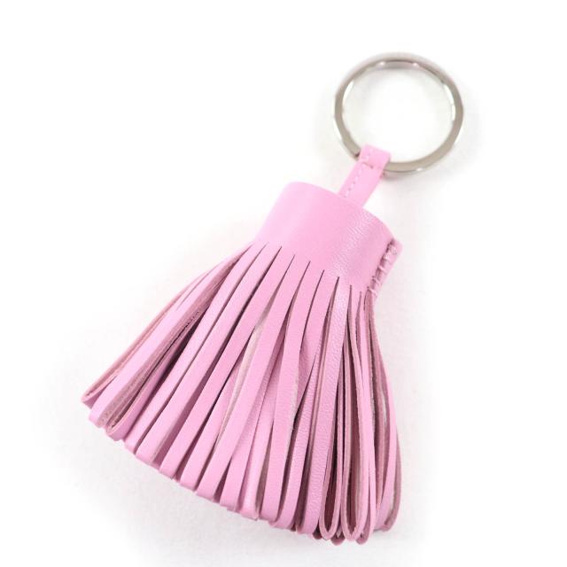 未使用品☆HERMES エルメス カルメン アニョーミロ モーヴシルベストル バッグチャーム キーホルダー W刻印 箱付 フランス製 レディース